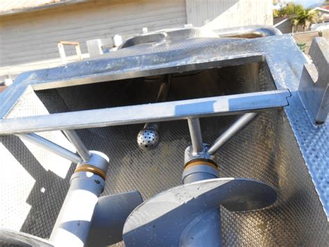 10 Diameter X 7 Long Incline Double Screw Conveyor W Cip Stainless