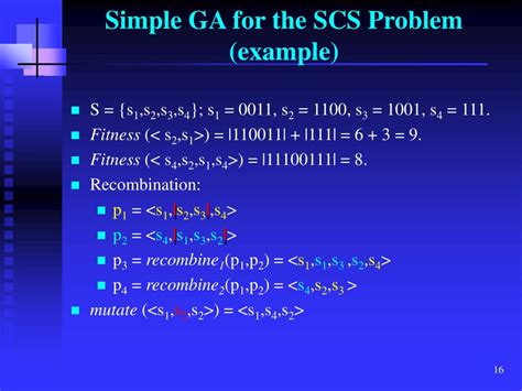 Ppt Coevolving Solutions To The Shortest Common Superstring Problem