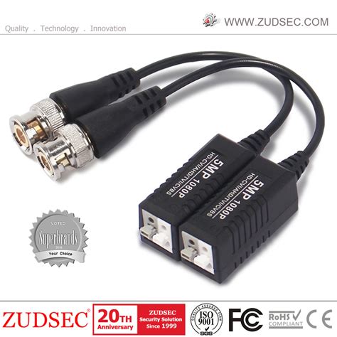 Hot Selling HD Ahd Tvi Cvi CVBS Surge Protect UTP Video Balun For CCTV Camera Video Balun