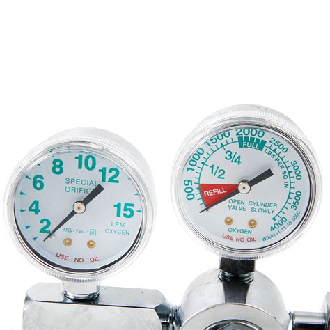 Bullnose Oxygen Reducer Oxygen Regulator With Double Meter Buy Click Style Oxygen Regulator