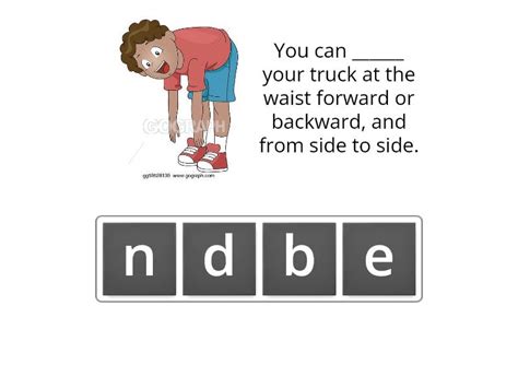 Non Locomotor Movement Anagram