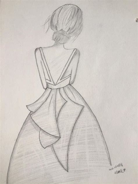 女孩的背影简笔画 女孩的背影简笔画全身 画趣文库（我爱生活）