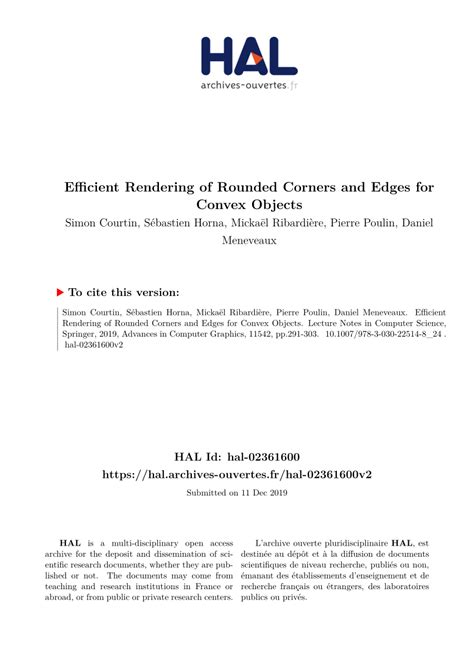 pdf efficient rendering of rounded corners and edges for convex objects
