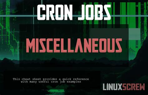 cron jobs the ultimate crontab cheat sheet linux guides tips and