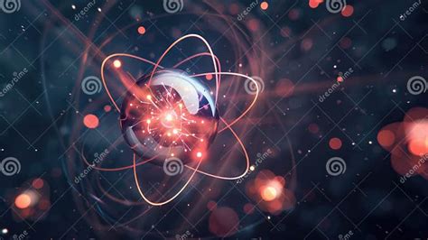 Molecule Model With Electron Orbits Illustrates Atom Structure Science And Nanotechnology