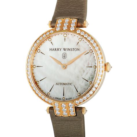Harry Winston Premier Ladies Automatic Watch Prnahm36rr001 At 1stdibs
