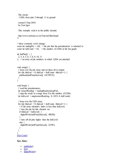 Basic Arduino Sketch Example Docx Programming Languages Computing
