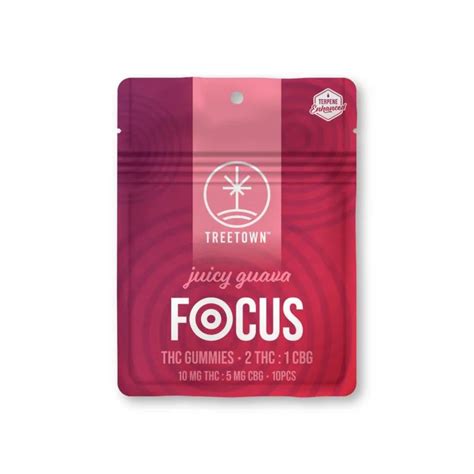 Focus Guava 2 1 Thc Cbg 100mg Gummies 10x10mg Treetow
