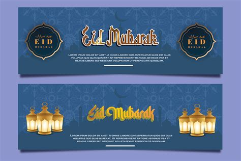 Eid Mubarak Islamic Template Graphic By · Creative Fabrica
