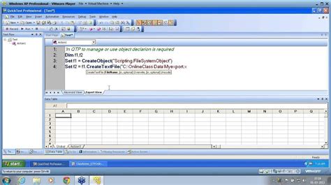QTP Part 59 VBScript File System Objects 1 YouTube