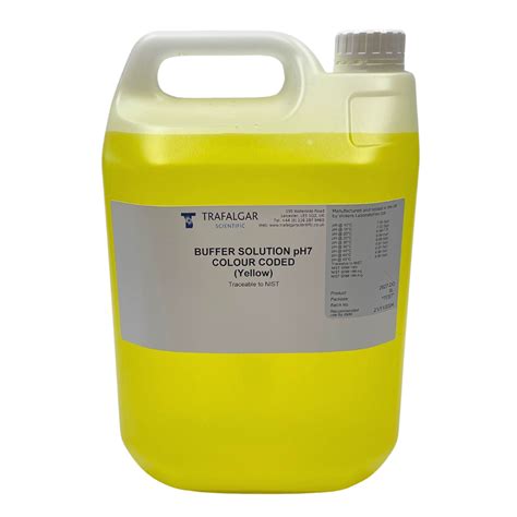 Ph7 Buffer Solution Yellow 5ltr Trafalgar Scientific