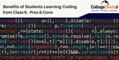 Benefits Of Students Learning Coding From Class 6 Pros And Cons