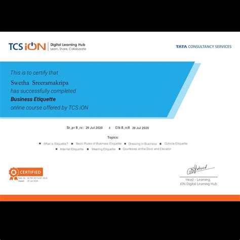 Swetha Pj On Linkedin Successfully Completed