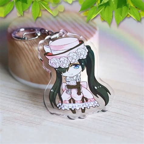 Wensh พวงกุญแจการ์ตูน Black Butler Phantomhive Figrue ของเล่น Grell เครื่องประดับตกแต่ง