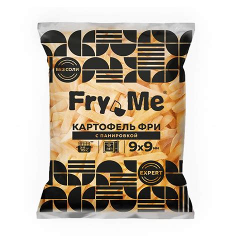 Картофель фри 9х9 с панировкой 2,5кг х5/кор Fry Me® Ви Фрай Россия ...