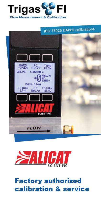Gas Flowmeter Calibrations Bytrigas Fi Calibration Laboratory