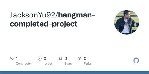 Github Jacksonyu92hangman Completed Project