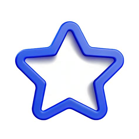 3d Floating Element Star Icon 25208778 Png