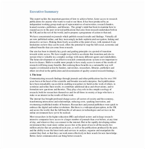 Summary Report Format Peterainsworth