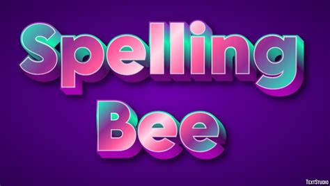 Spelling Bee Text Effect And Logo Design Trendy