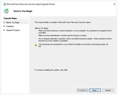 Azure Backup 서비스 버전 및 Microsoft Azure Recovery Services 에이전트 버전이 일치하지 않음 Azure Microsoft Learn