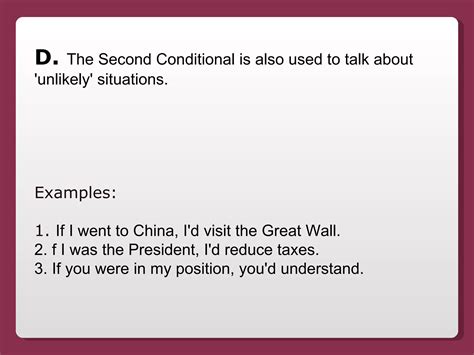 Second Conditional Presentation Ppt