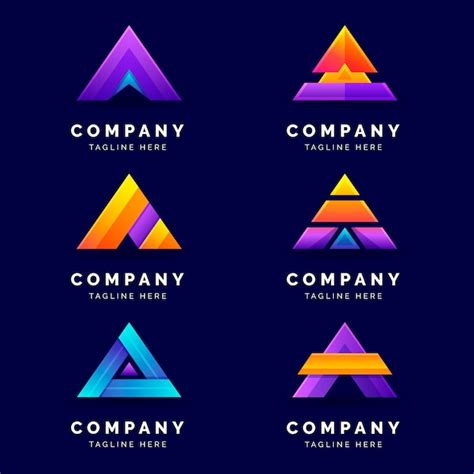 크리 에이 티브 그라디언트 로고 컬렉션 무료 벡터