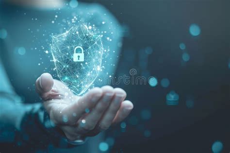 Cyber Security Data Protect And Privacy Concept Businessman Protects Personal Data On Virtual