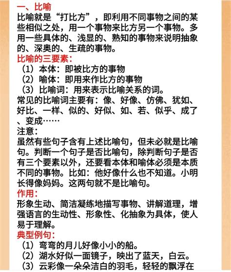 8大常见修辞手法 超详细讲解 小学语文 中学语文 抢救华文 Save Our Bahasa Cina Facebook