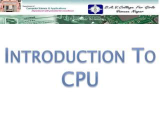 PPT Introduction To CPU PowerPoint Presentation Free Download ID 6382317