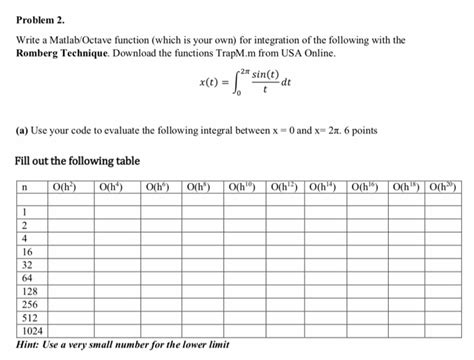 problem 2 write a matlab octave function which is