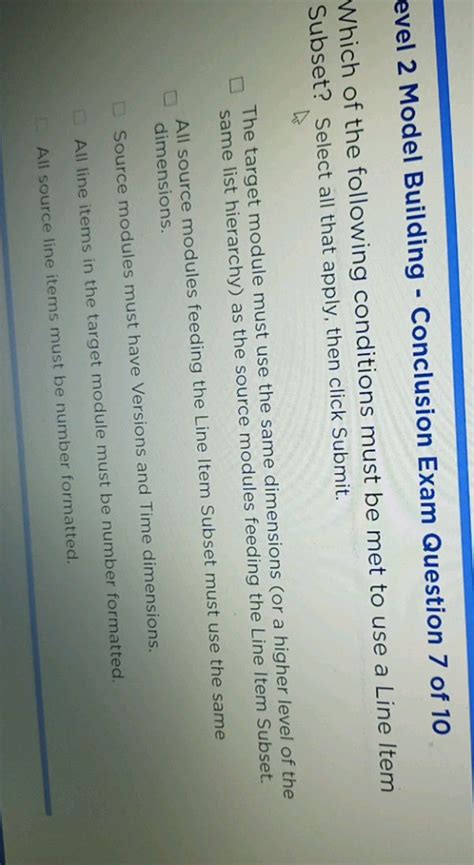 Evel 2 Model Building Conclusion Exam Studyx