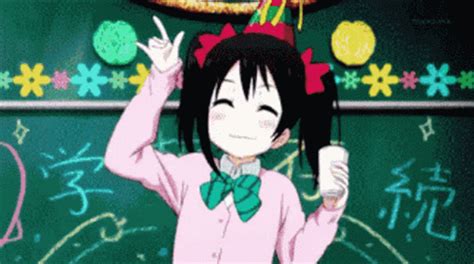Girl Dancing Anime Happy Birthday 