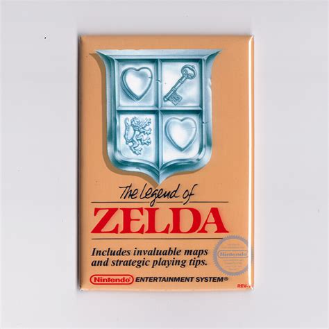 The Legend Of Zelda Nintendo Box Art 2 X 3 Poster Magnet Game Nes