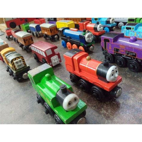 Ttte Thomas The Tank Engine Wooden Trains Carry Case Bundle S Used