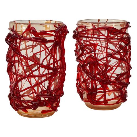 Vintage Vases In Murano Glass Italy 1980s At 1stdibs