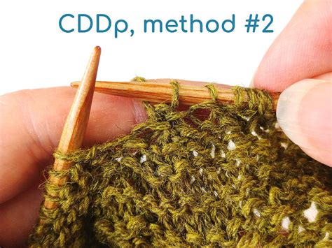 Three Ways To Knit Centered Double Decrease Purlwise Cddp Talvi Knits