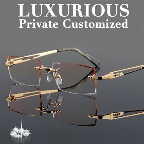 Rhinestone Eyeglass Frames Apparel Accessories Luxury Gold Glasses
