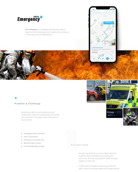 Call In Emergency Mobile App On Behance