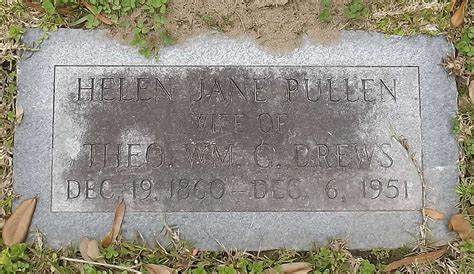 Helen Jane Pullen Drews 1860 1951 Find A Grave Memorial