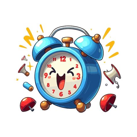 Premium Vector Cartoon Alarm Clock Vector Illustration