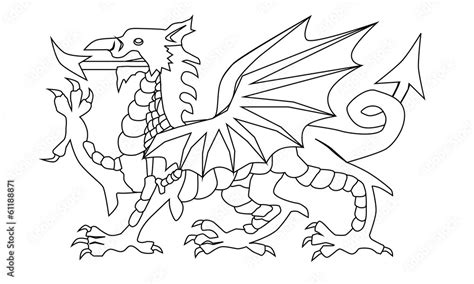 Welsh Dragon Stencil