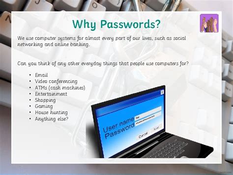 Computing Esafety Password Protection Learning Objective To Understand
