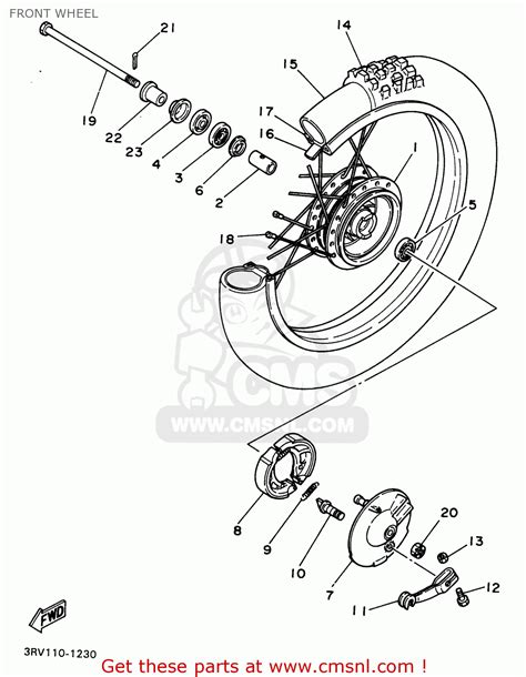 Yamaha Pw80 1996 T Usa Front Wheel Buy Original Front Wheel Spares Online