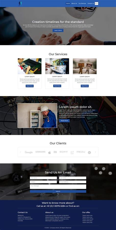 Entry 6 By Ziaurabdirahman For Build Me Simple Single Page Web Page Based On Bootstrap