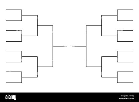 Blank 16 Team Bracket Template