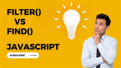 Filter Vs Find Method In Javascript Youtube