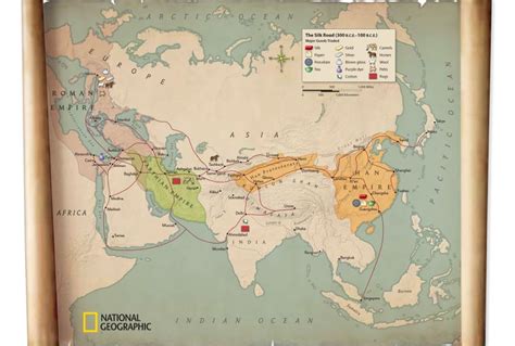 Marco Polo Silk Road Map Routes
