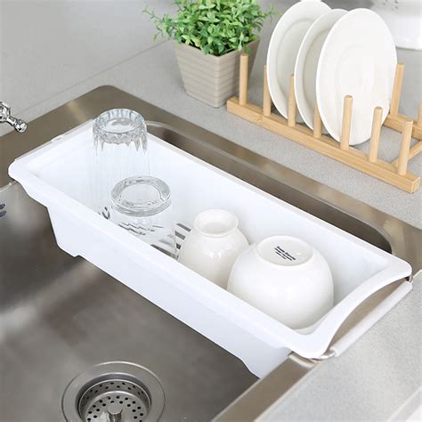 주방 싱크대 거치 길이조절 물빠짐 식기건조대 Hb3671 홈플러스 택배배송