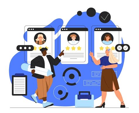 Premium Vector Hr Recruitment Vector Concept
